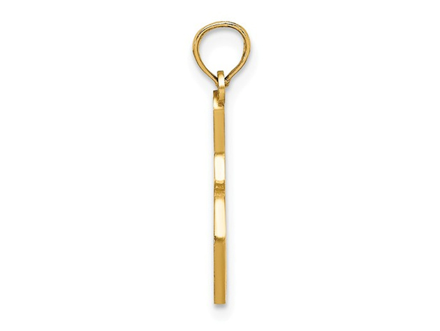 14K Yellow Gold Bowling Ball and Pin Charm Pendant Necklace with Chain ...