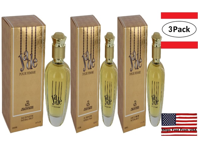 3 Pack Jade Pour Femme by Jean Rish Eau De Parfum Spray 3.4 oz for ...