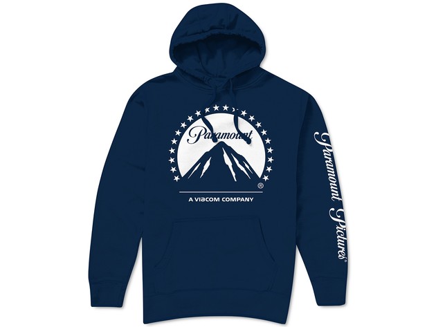 Paramount Logo Men's Hoodie Navy Size XX Large | StackSocial