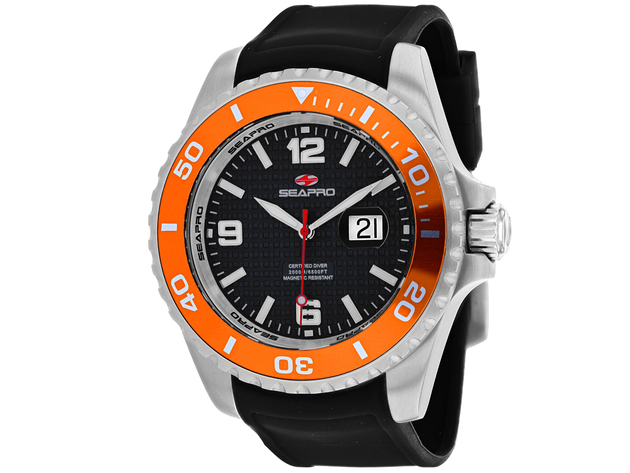 Seapro Men's Abyss 2000M Diver Watch Black Dial Watch - SP0744 ...