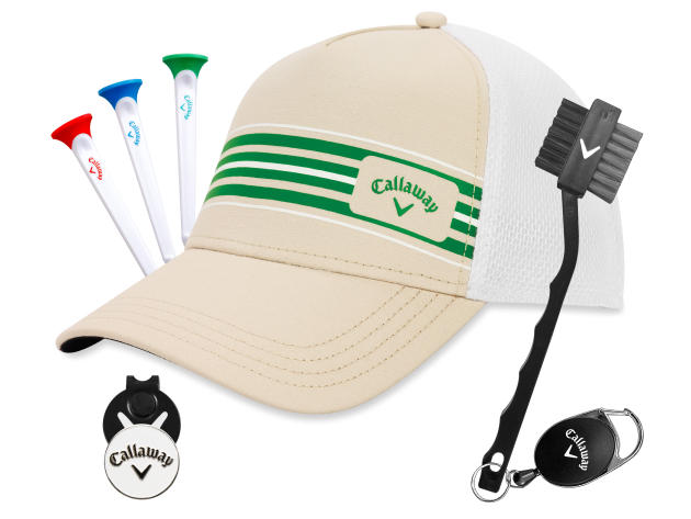 Callaway Striped Mesh Cap + Gift Set (Khaki) | StackSocial