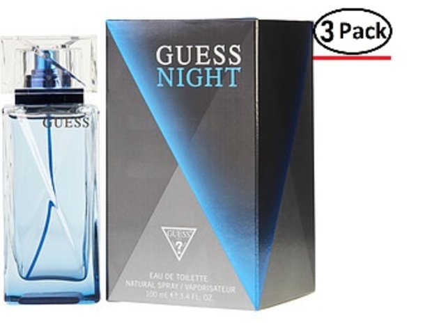 GUESS NIGHT by Guess EDT SPRAY 3.4 OZ for MEN(Package Of 3) | StackSocial