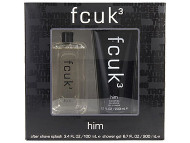 FCUK 3 by French Connection AFTERSHAVE 3.4 OZ & SHOWER GEL 6.7 OZ For ...