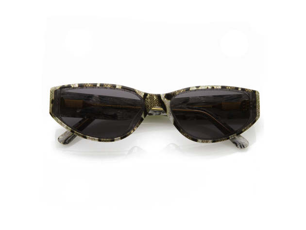 The Snake Sunglasses Snake Skin / Smoke | StackSocial