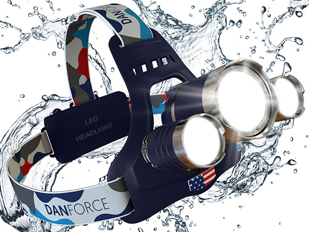 DanForce Bold-S 1080 Lumen Rechargeable Triple Headlamp (Apollo ...