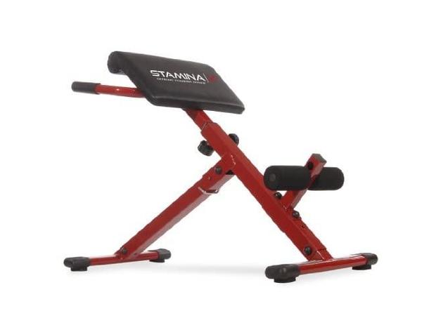 Stamina X Hyper Bench Adjustable Ab and Back Weight Training Bench ...