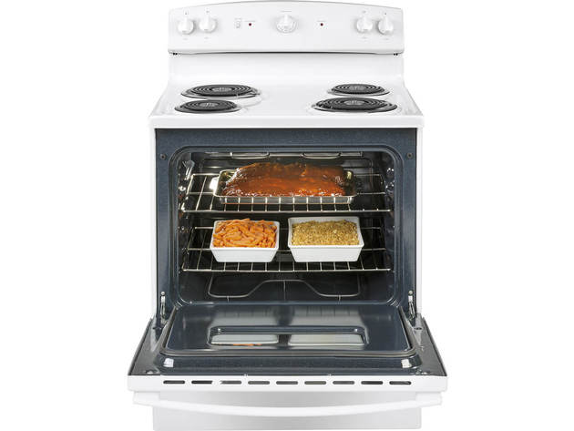 GE JBS160DMWW 5.0 Cu. Ft. White Electric Coil Range | StackSocial