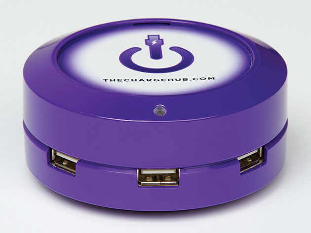 ChargeHub X3: 3-Port USB SuperCharger (Purple) | TechSpot