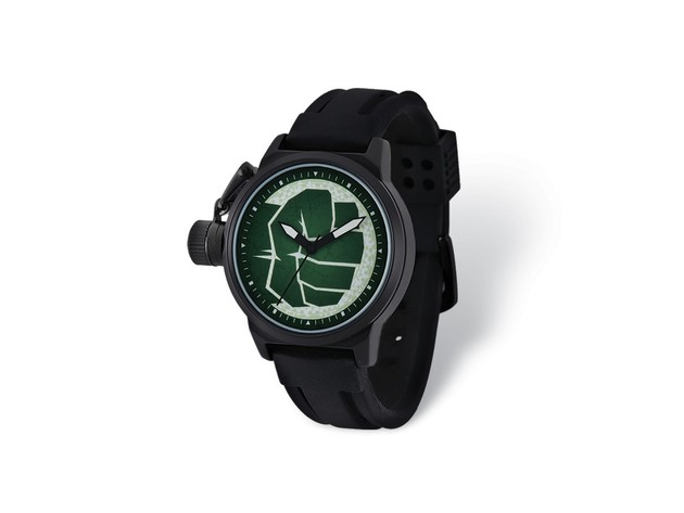 Marvel Adult Size Hulk Black-plated Left Hand Watch | StackSocial